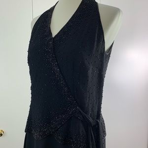 J Kara | Dresses | J Kara New York 6 Long Formal Beaded Dress Black ...